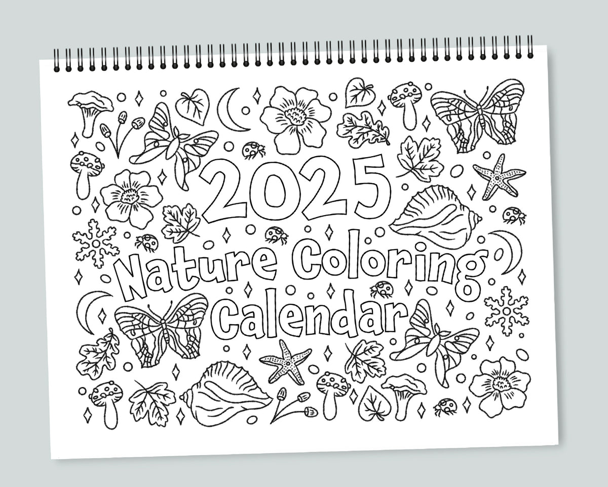 free printable calendar coloring pages