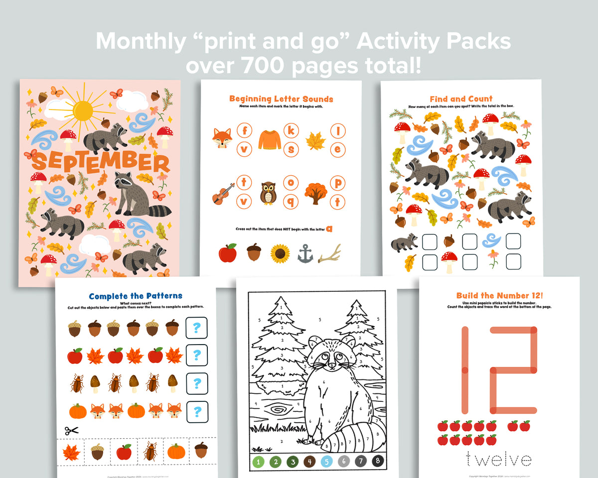 Complete Morning Basket Kit (ages 3-5) – Mornings Together