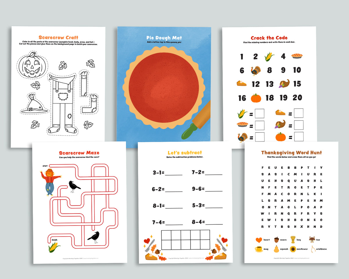 Thanksgiving Activity Pack – Mornings Together