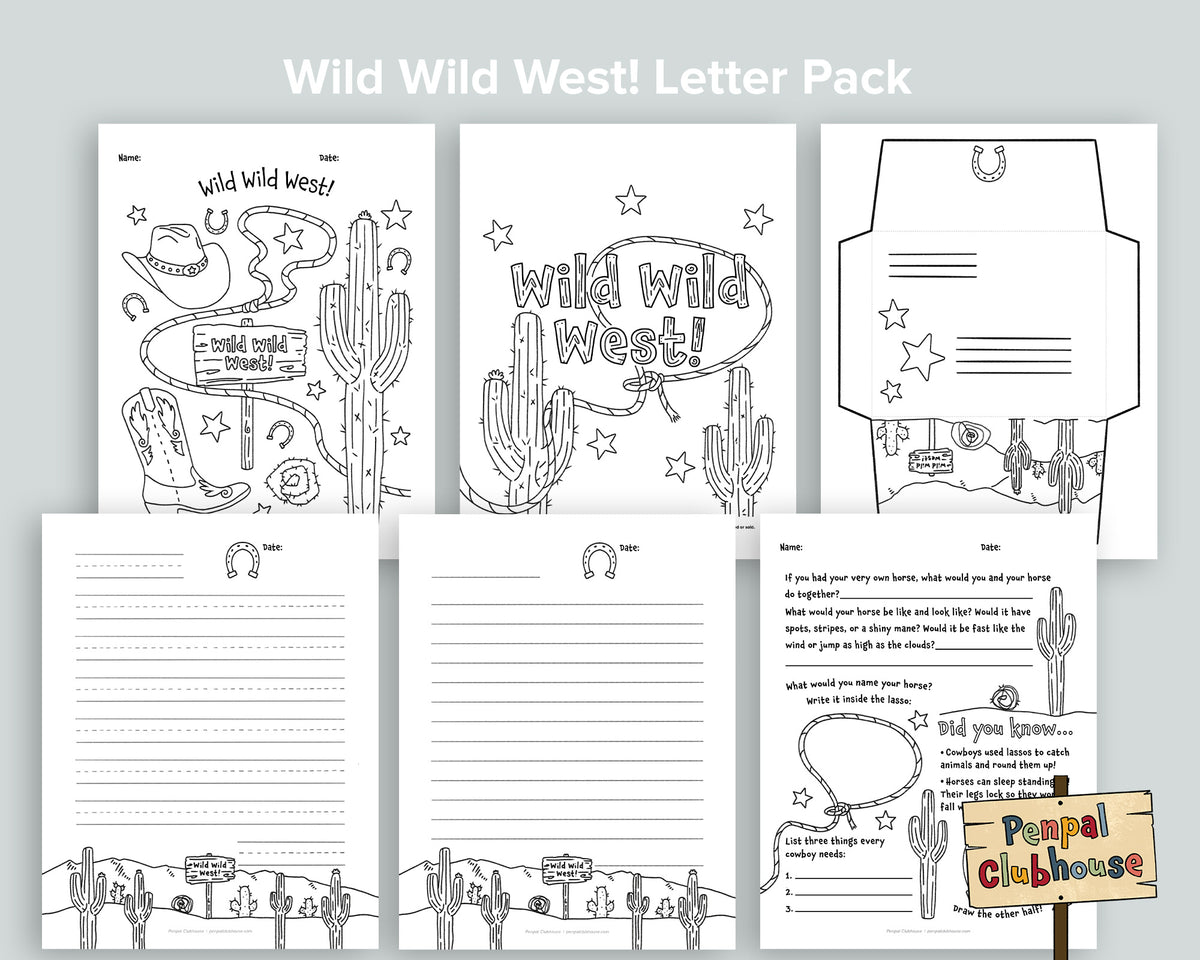 Wild Wild West Letter Pack – Mornings Together