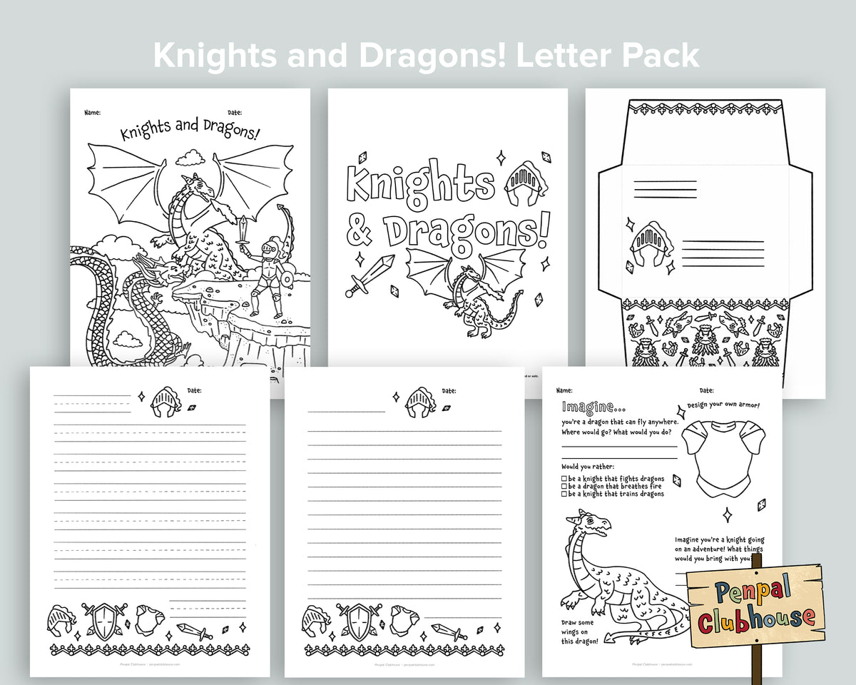 Knights and Dragons Letter Pack – Mornings Together