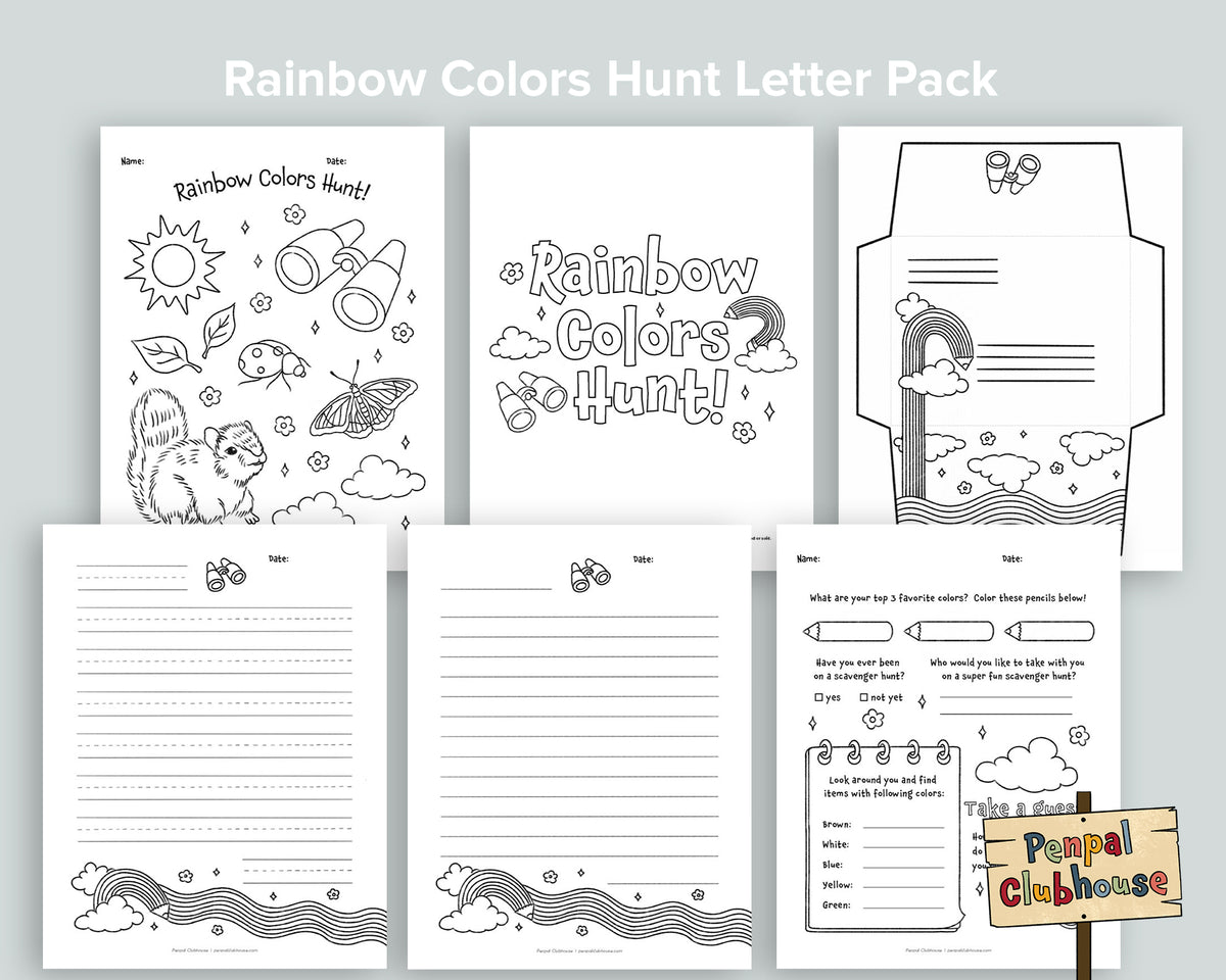 Rainbow Colors Hunt Letter Pack – Mornings Together