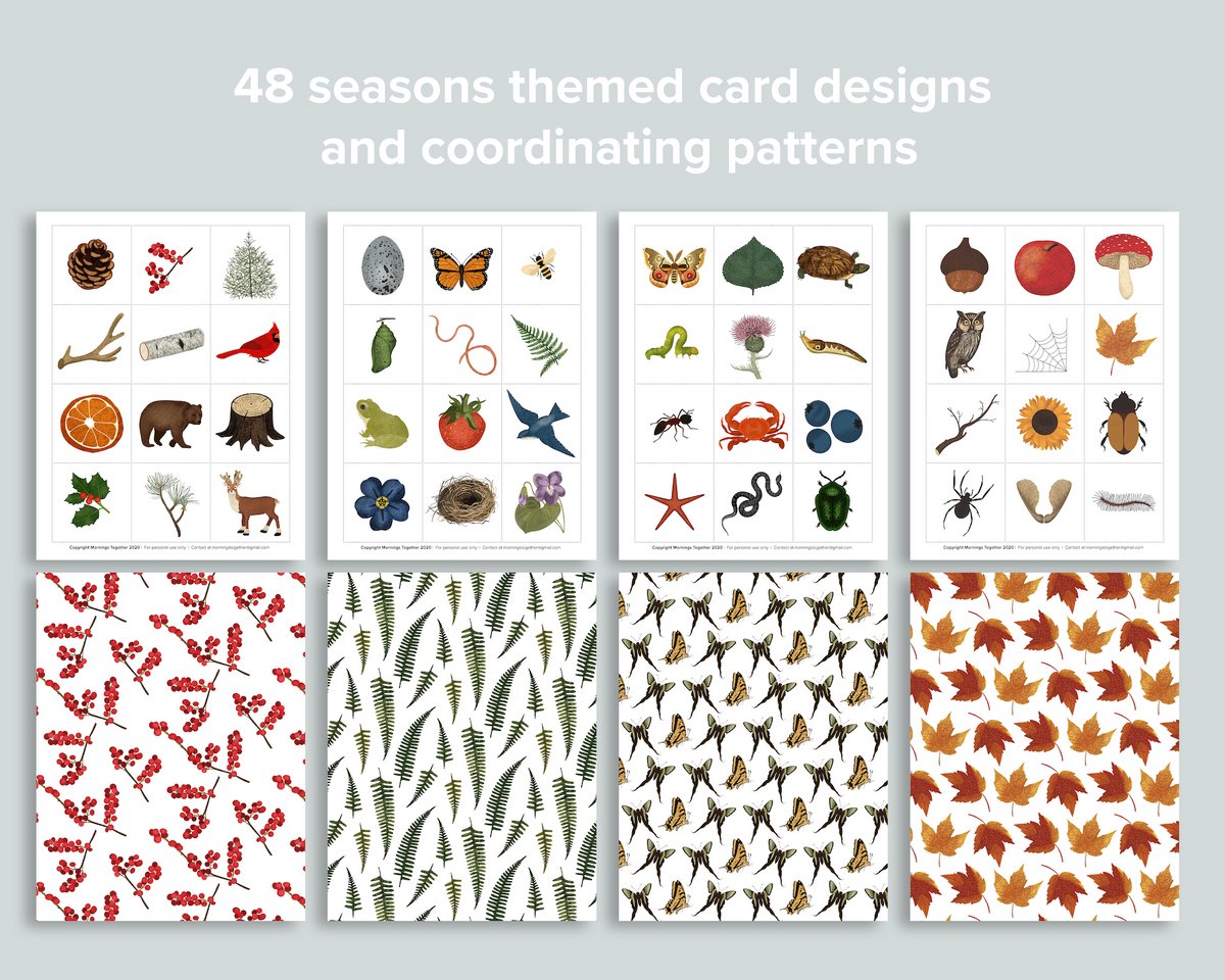 Seasons Matching Cards – Mornings Together