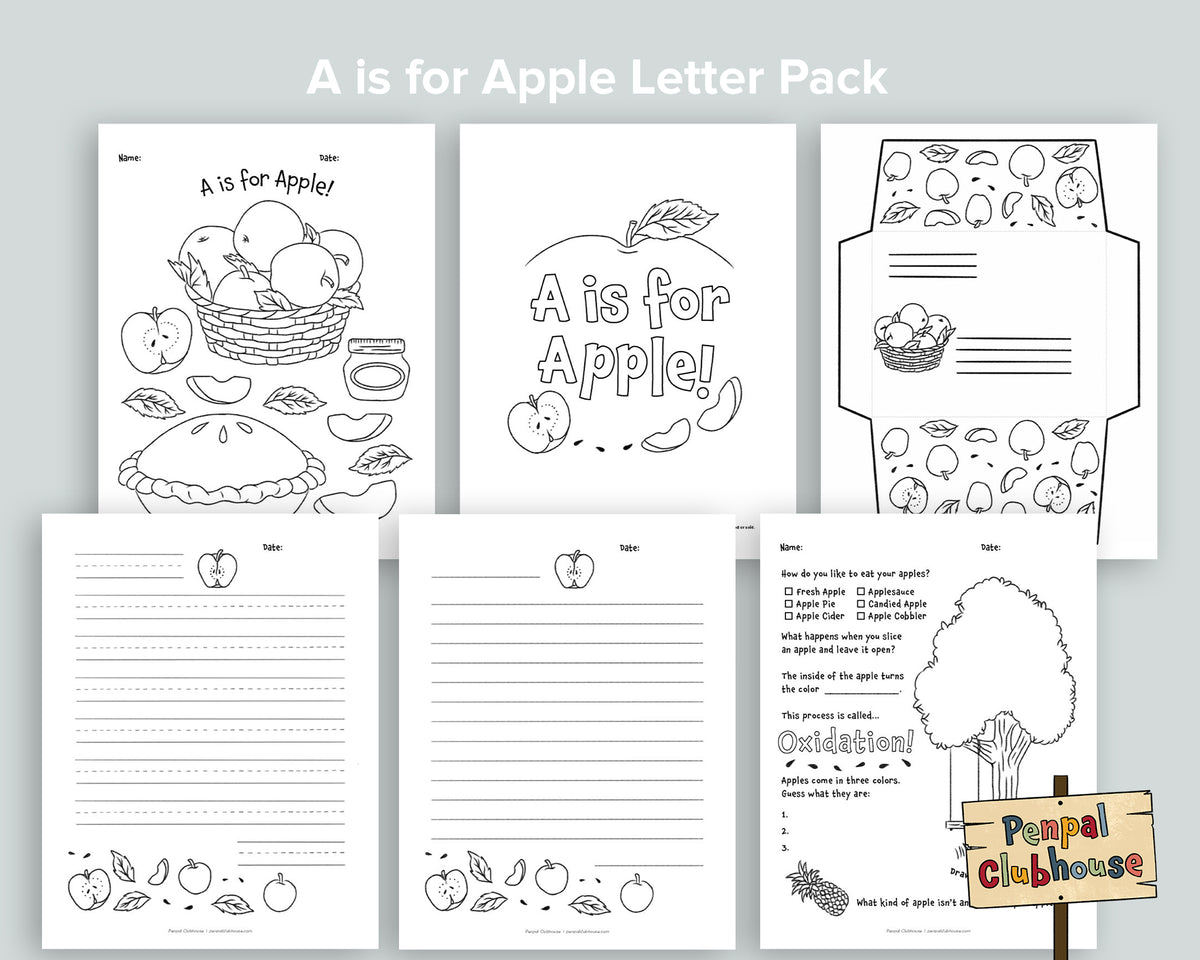 A is for Apple Letter Pack – Mornings Together