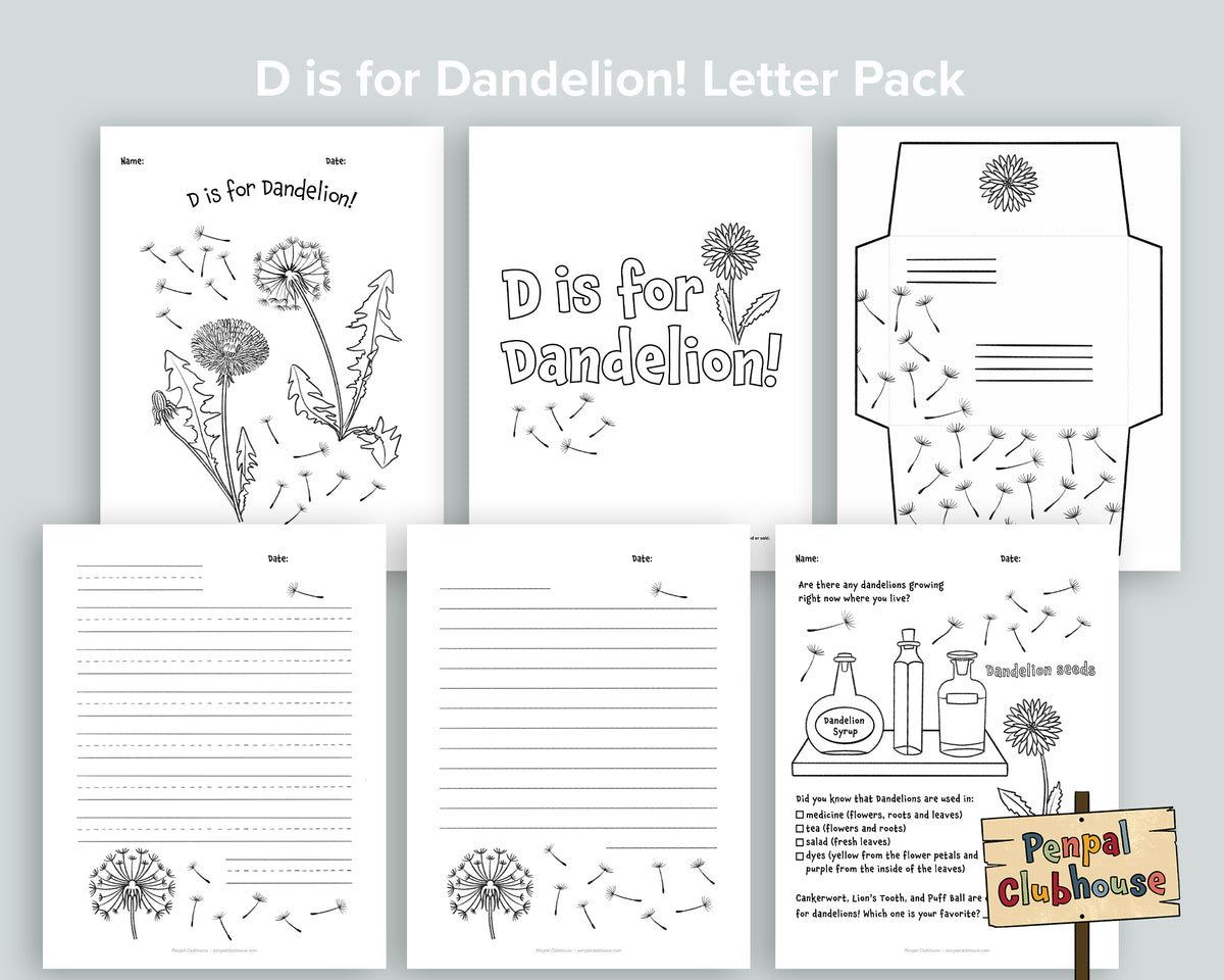 Dandelion Letter Pack – Mornings Together