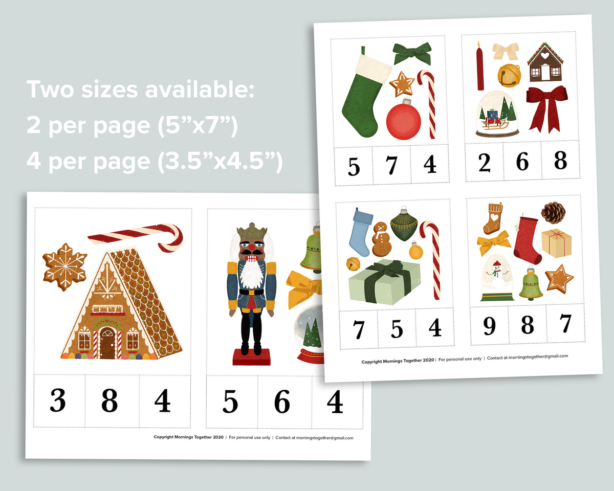 Christmas Count and Clip Cards – Mornings Together