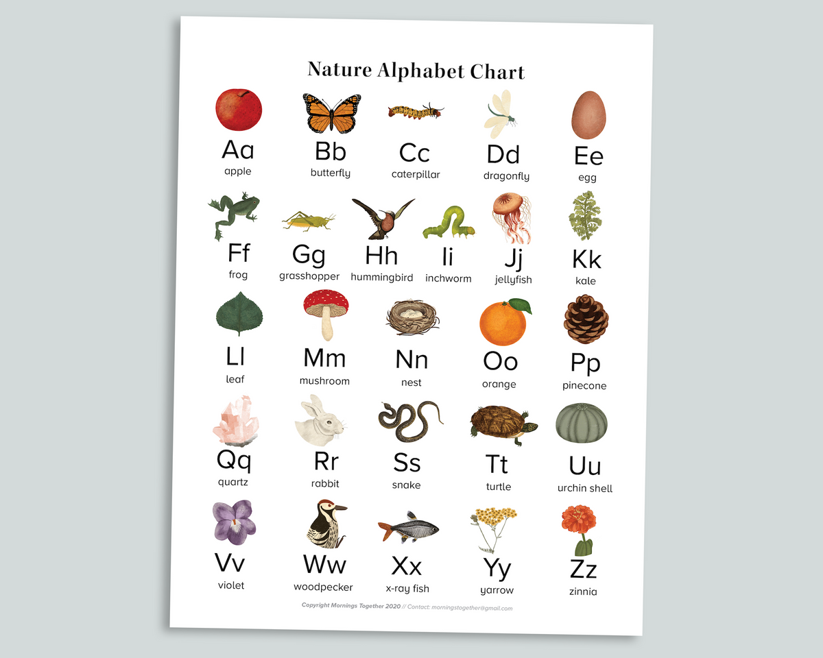 Nature ABC Chart – Mornings Together