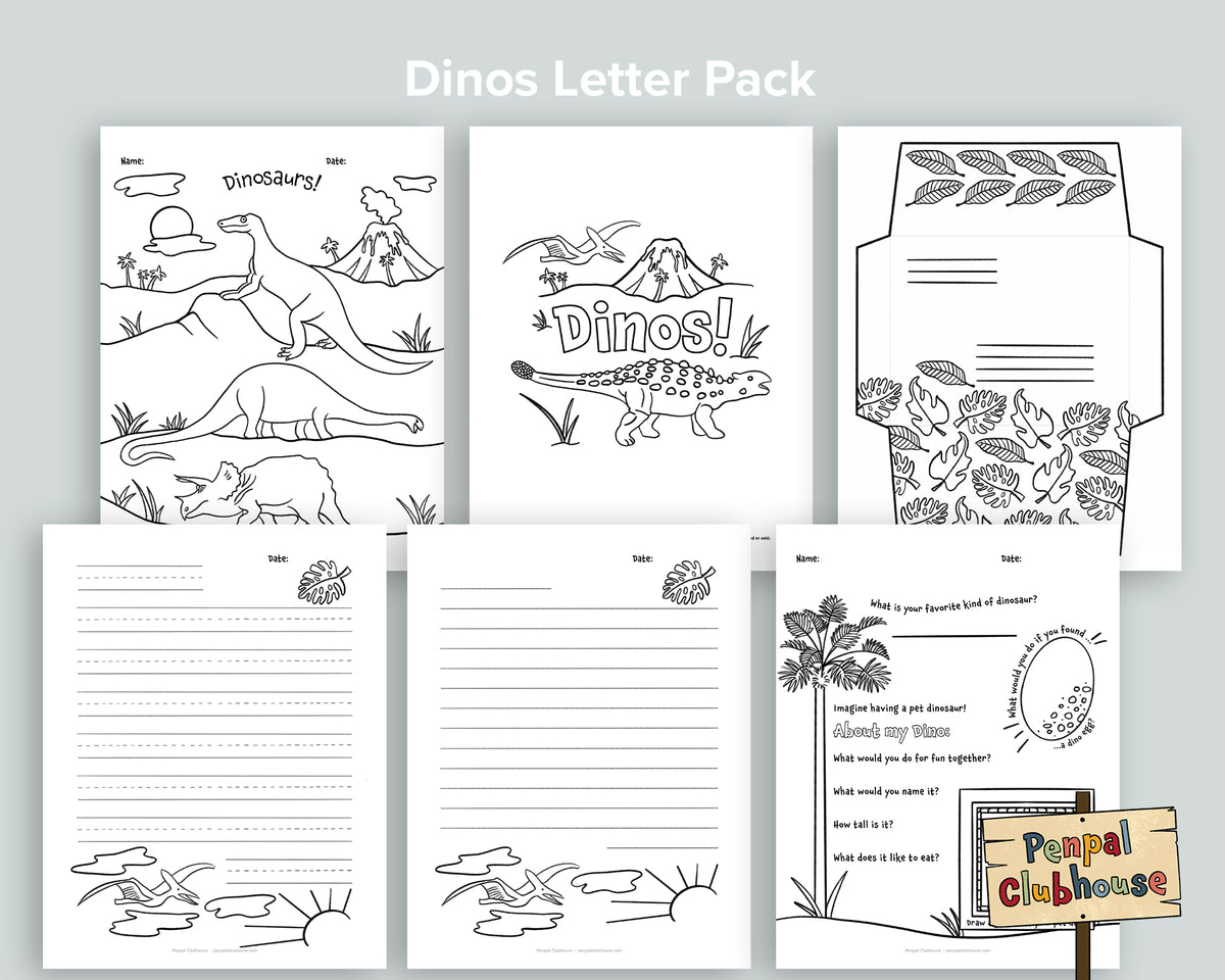 Dinos Letter Pack – Mornings Together