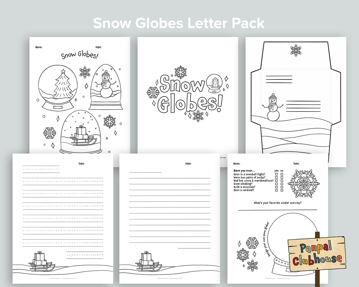 Snow Globe Letter Pack – Mornings Together
