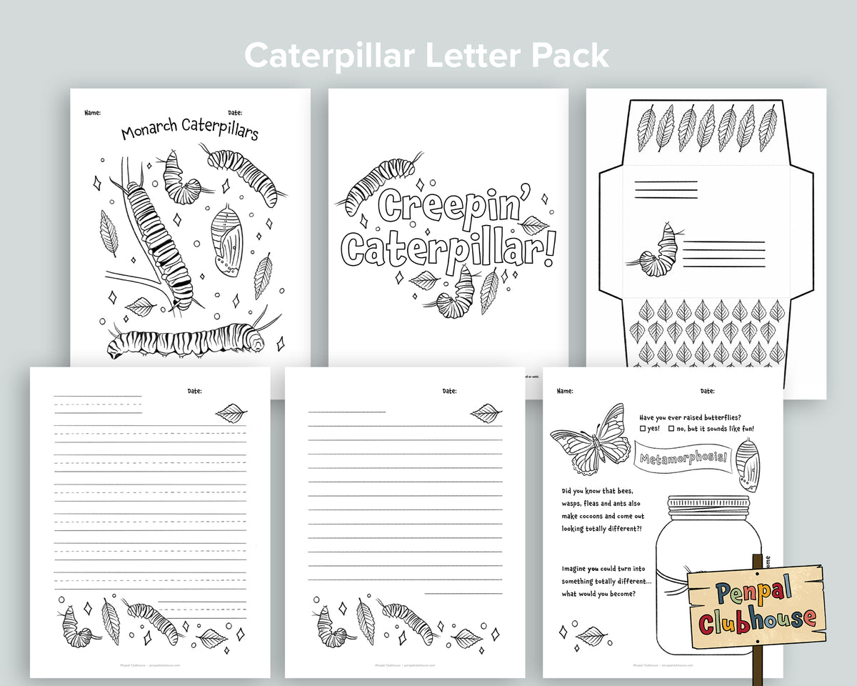 Creepin' Caterpillar Letter Pack – Mornings Together
