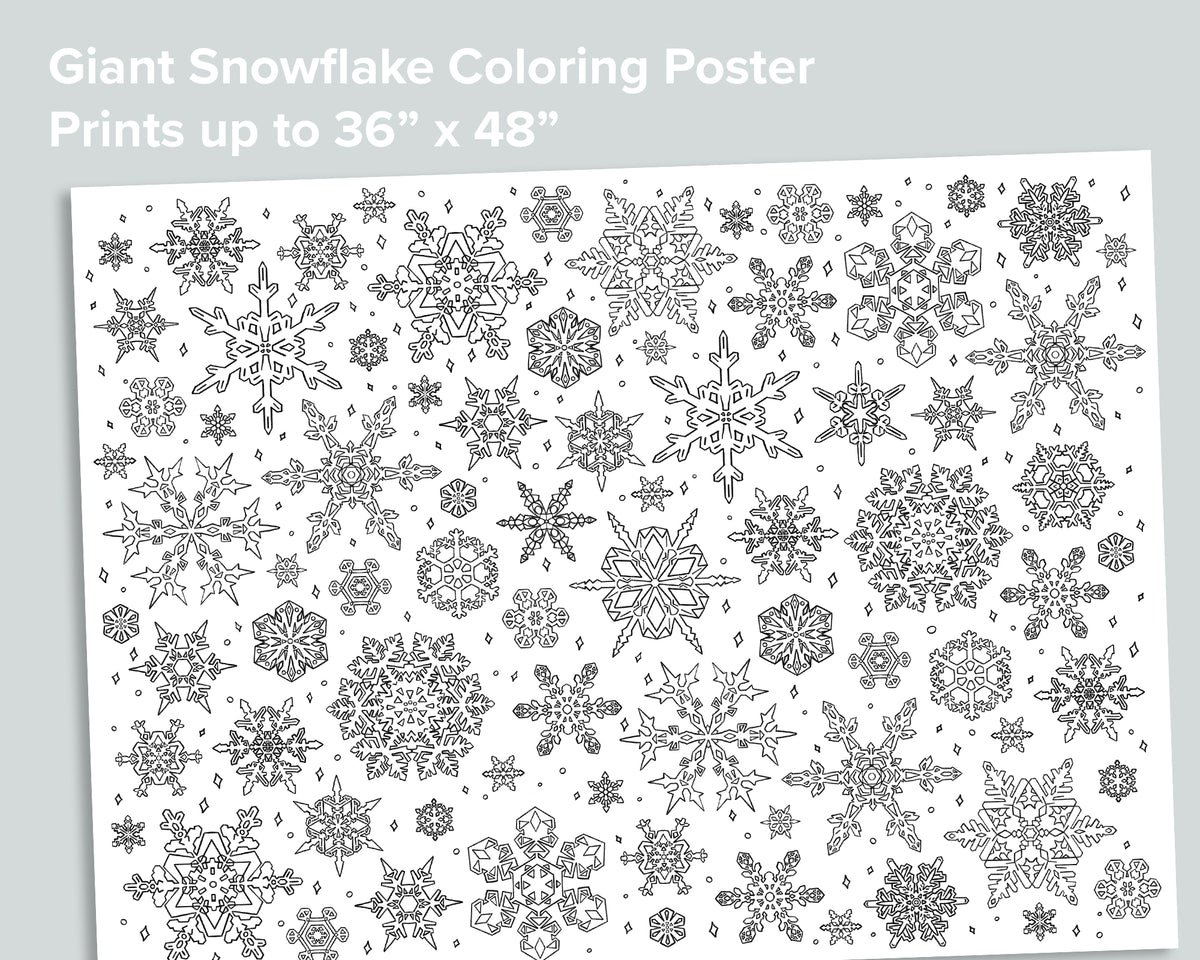 coloring pages of snowflakes