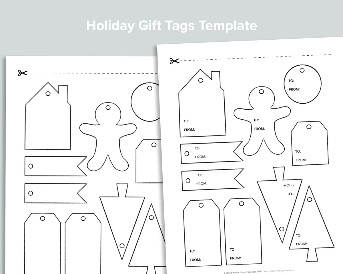Holiday Gift Tags Freebie – Mornings Together
