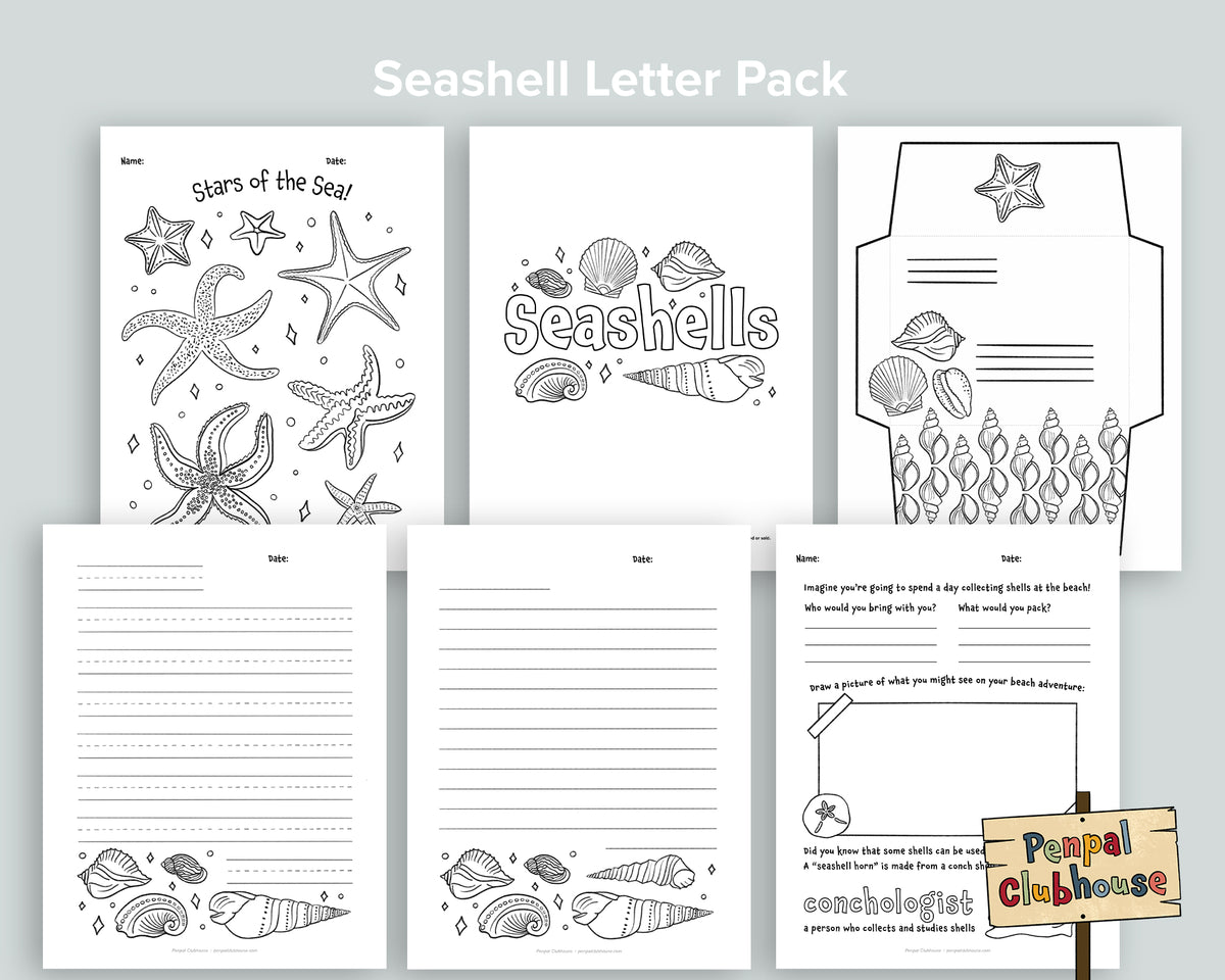 Seashells Letter Pack – Mornings Together