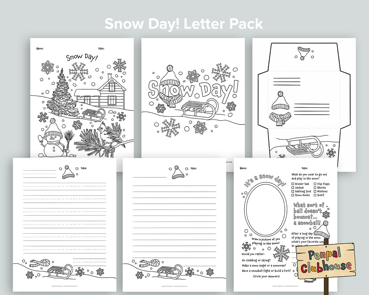 Snow Day Letter Pack – Mornings Together