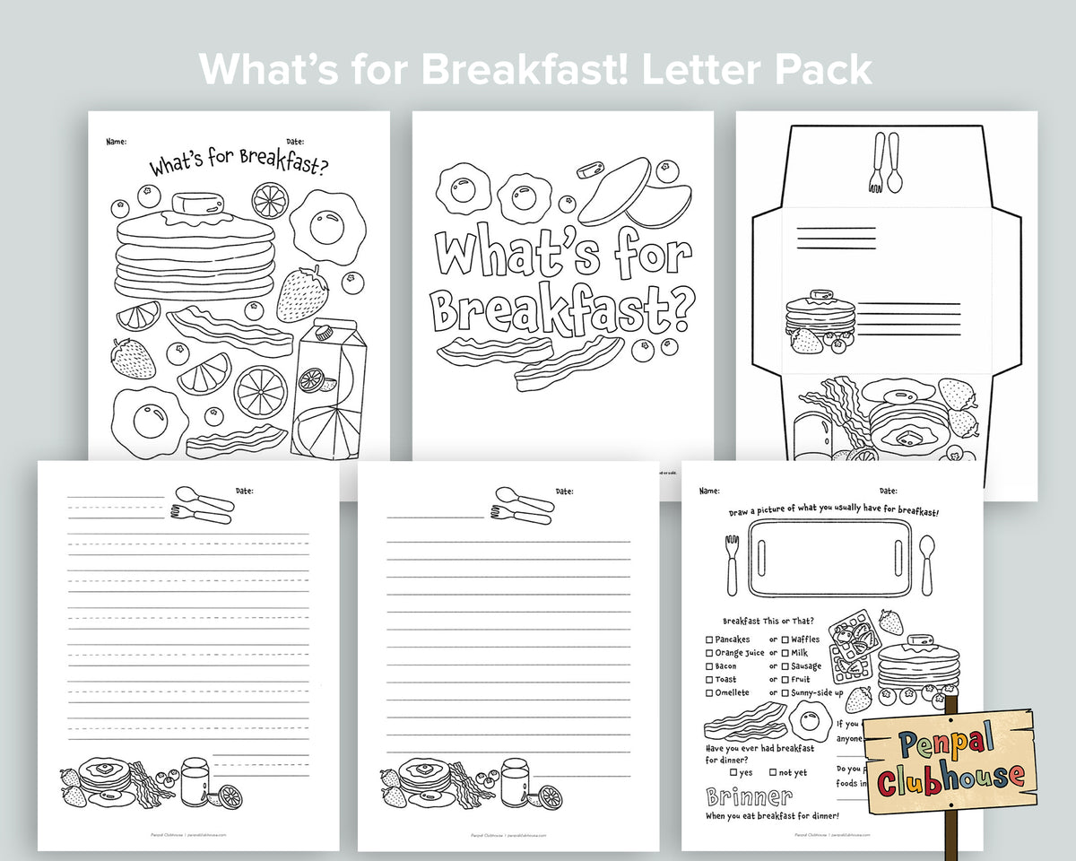 What's for Breakfast Letter Pack – Mornings Together