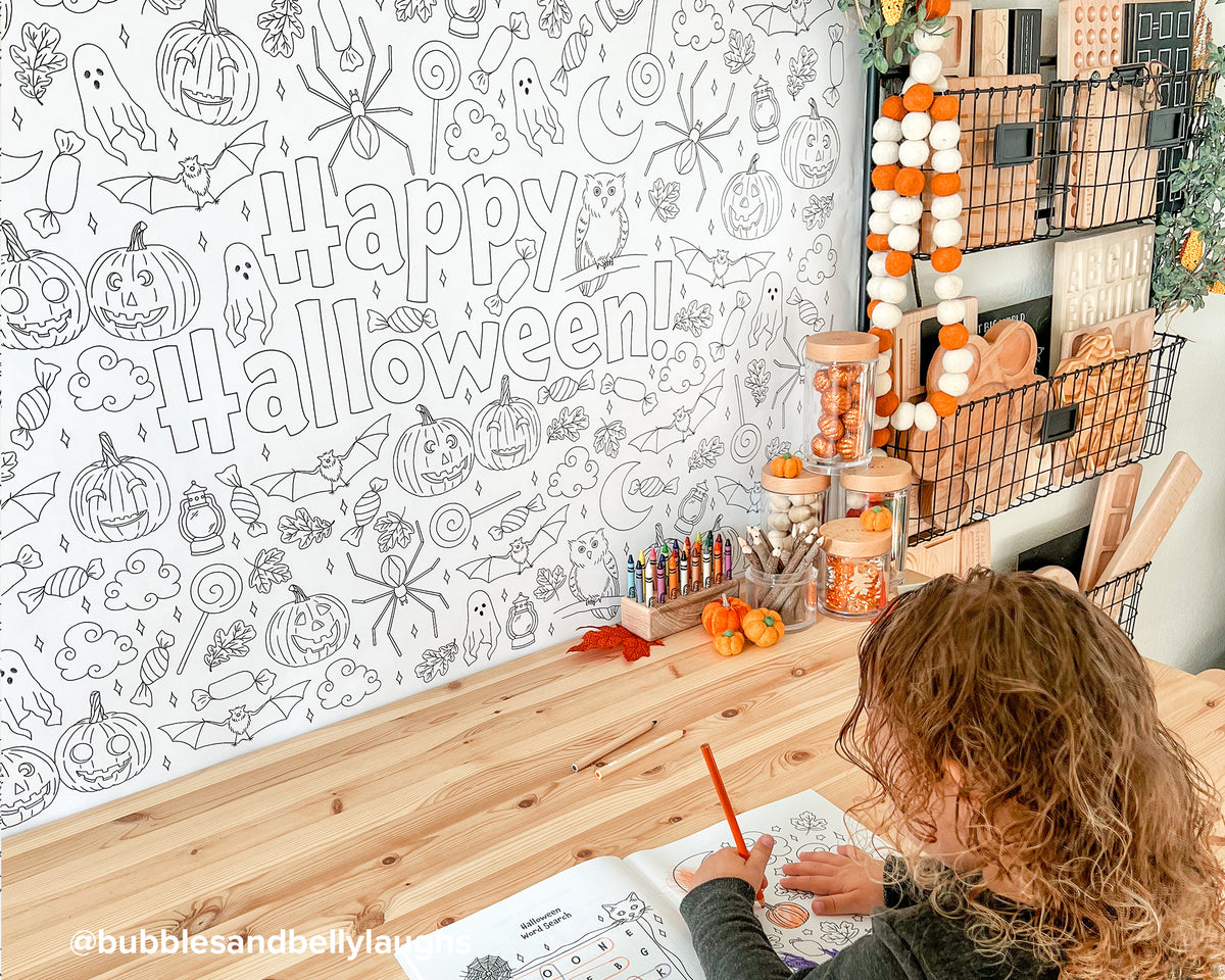 Halloween Giant Coloring Poster – Mornings Together