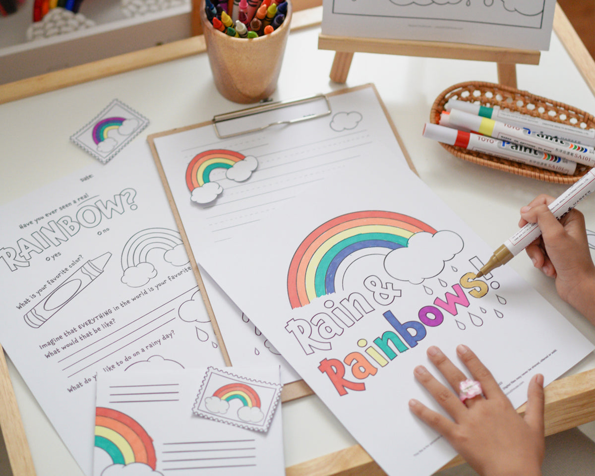 Rain and Rainbows Letter Pack – Mornings Together