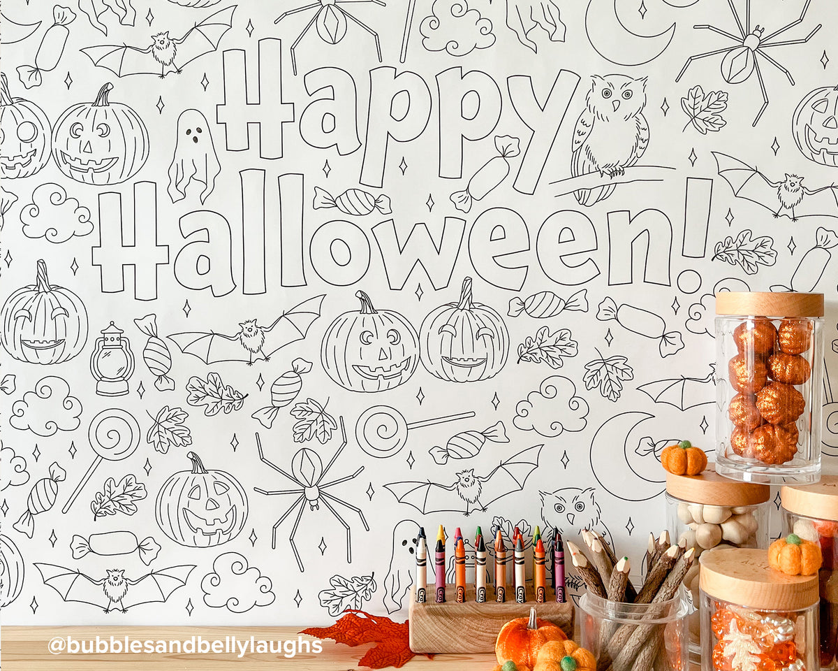 Halloween Giant Coloring Poster – Mornings Together
