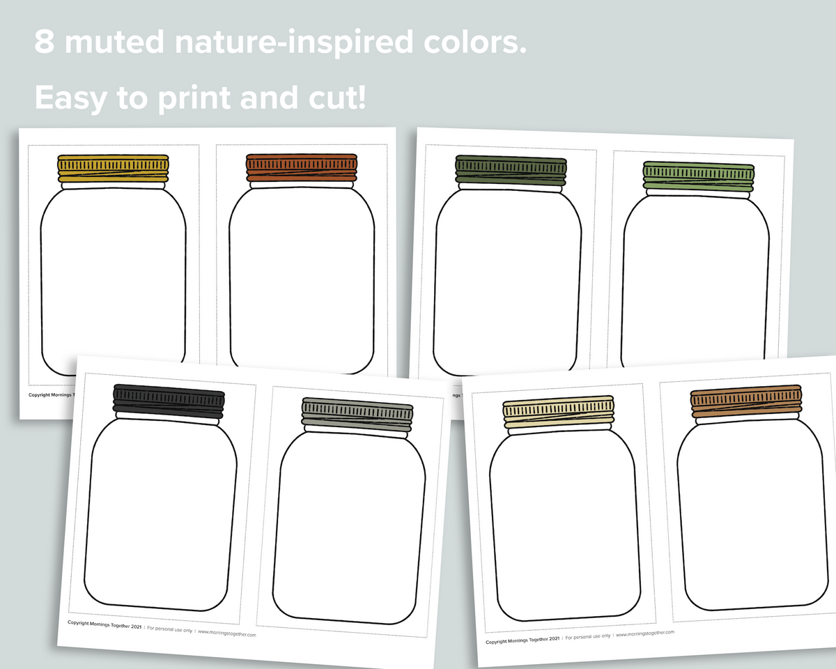 Color Jars (Muted Tones) Freebie – Mornings Together
