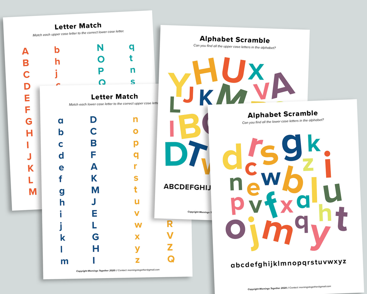 ABC Activity Pages Bundle – Mornings Together