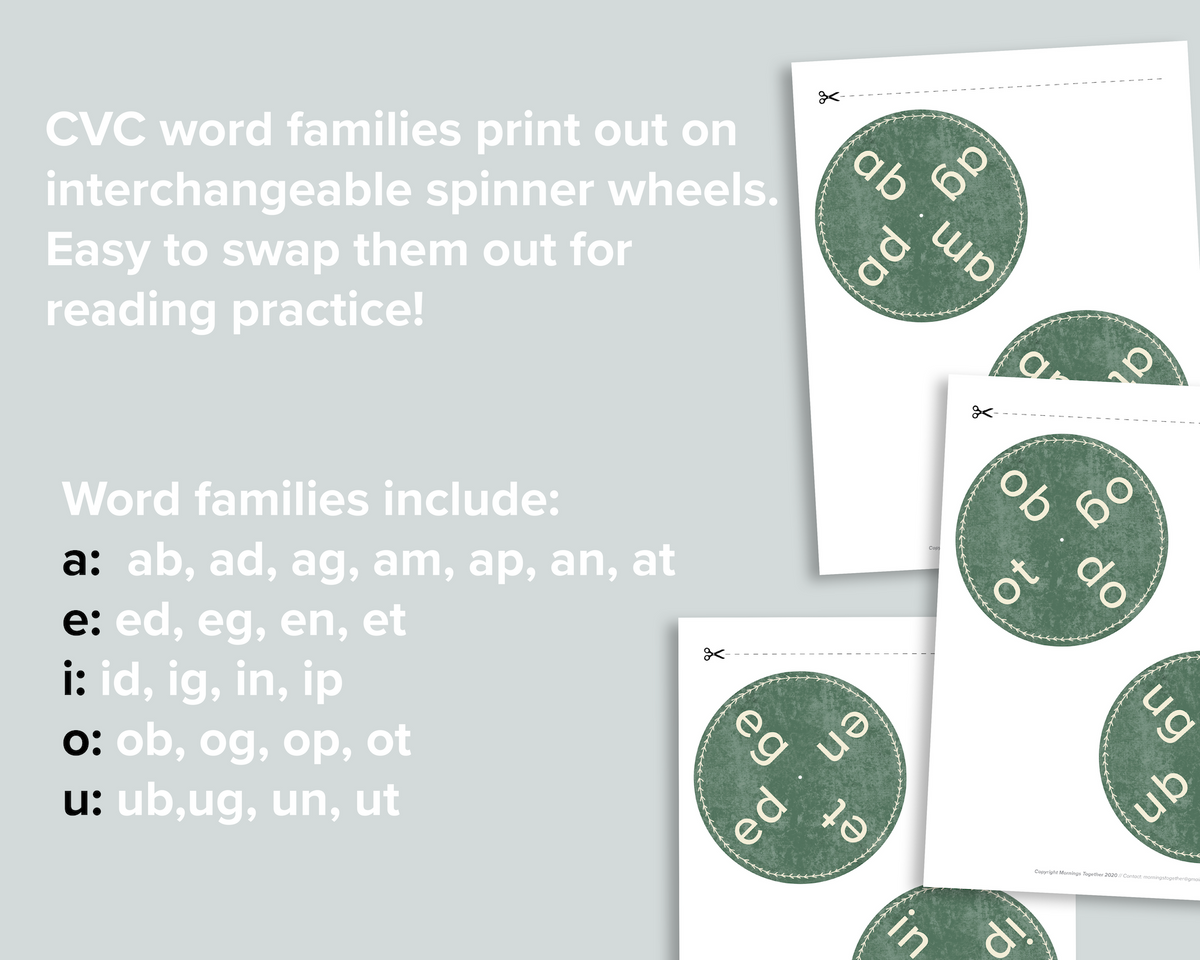 CVC Word Builder – Mornings Together