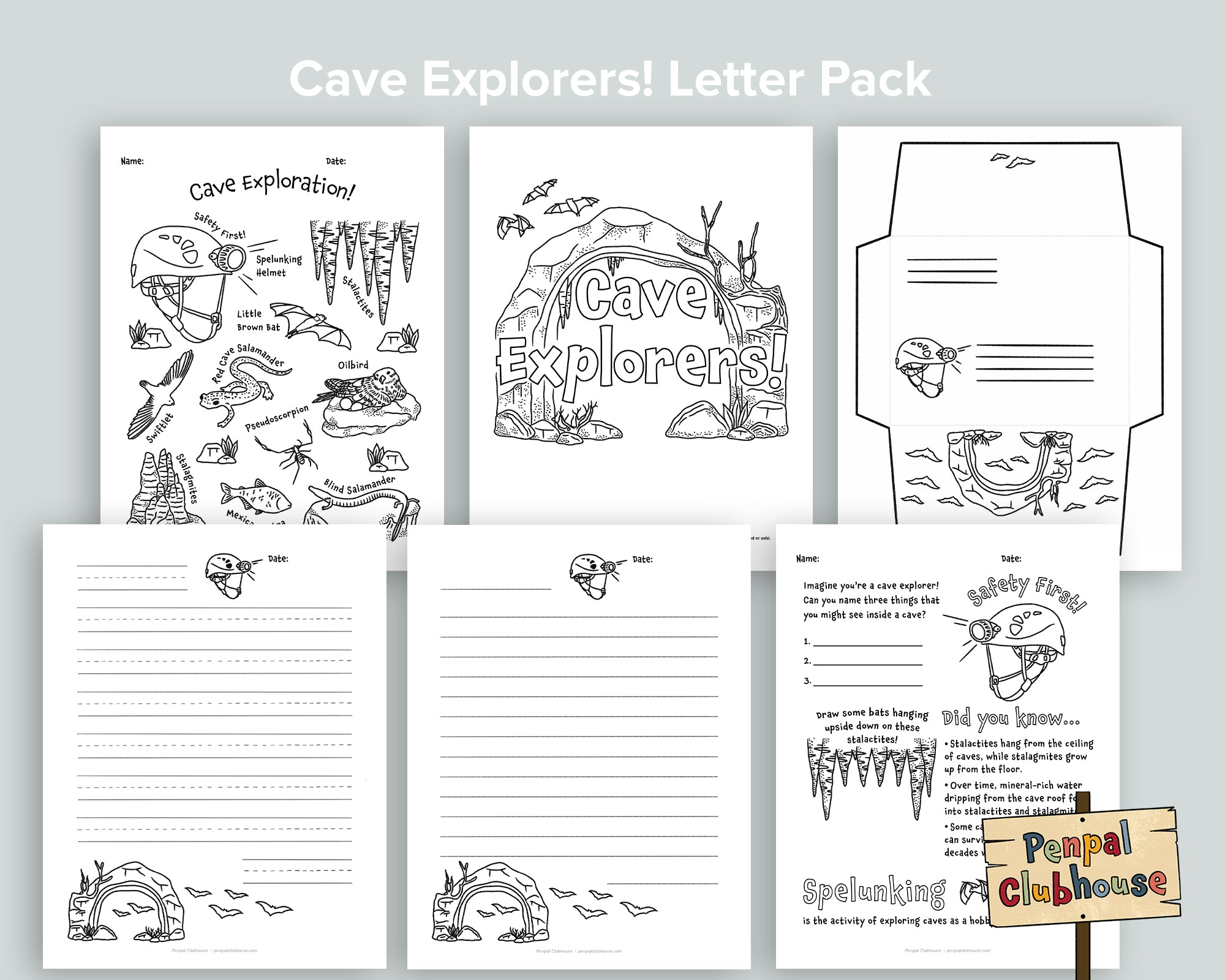 Cave Explorers Letter Pack – Mornings Together
