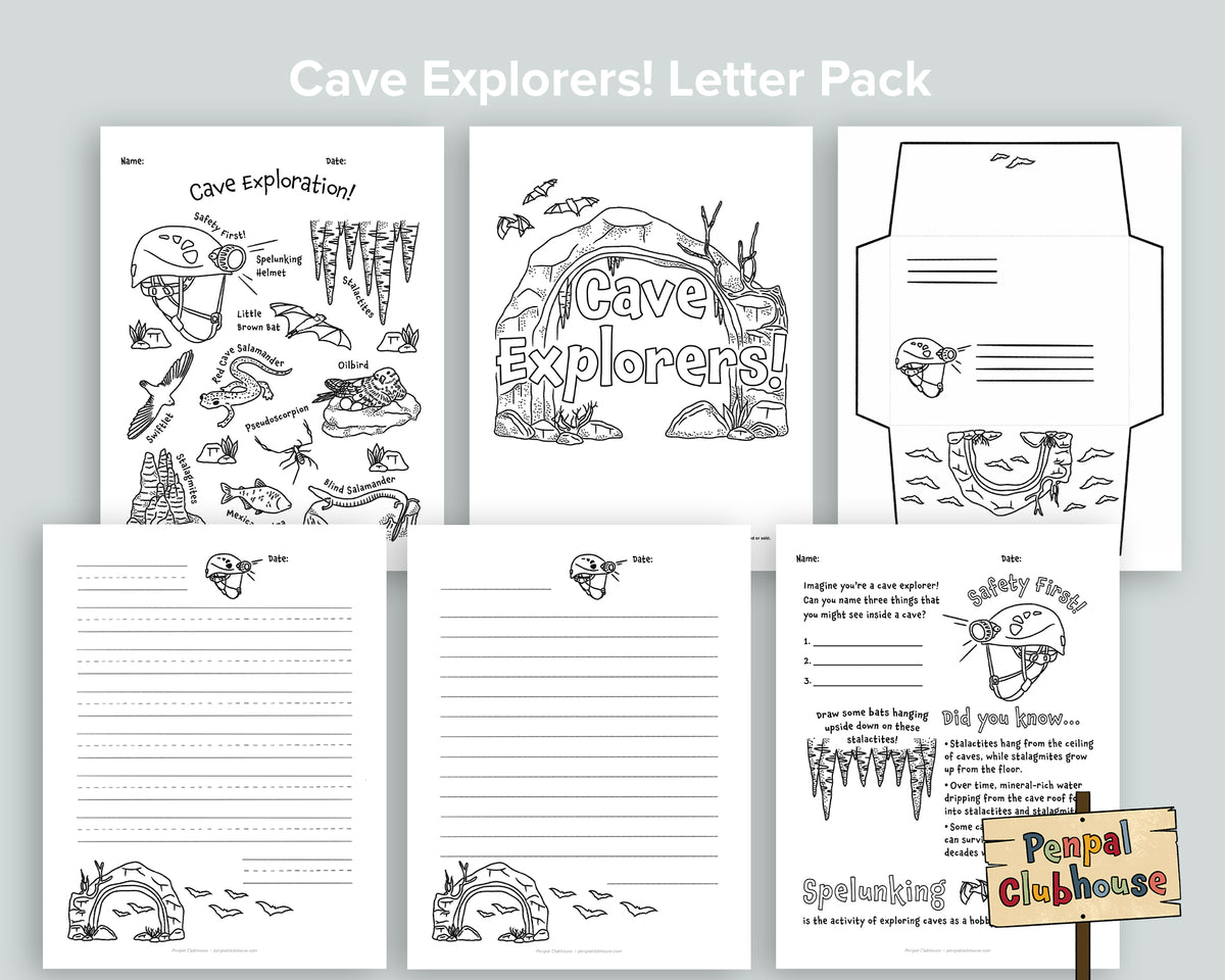 Cave Explorers Letter Pack – Mornings Together