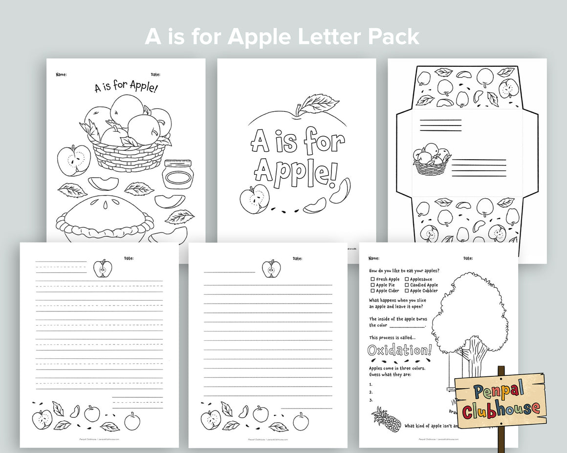 A is for Apple Letter Pack – Mornings Together