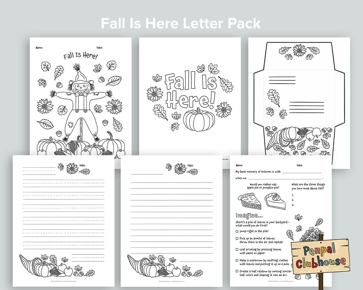 Fall Is Here! Letter Pack – Mornings Together