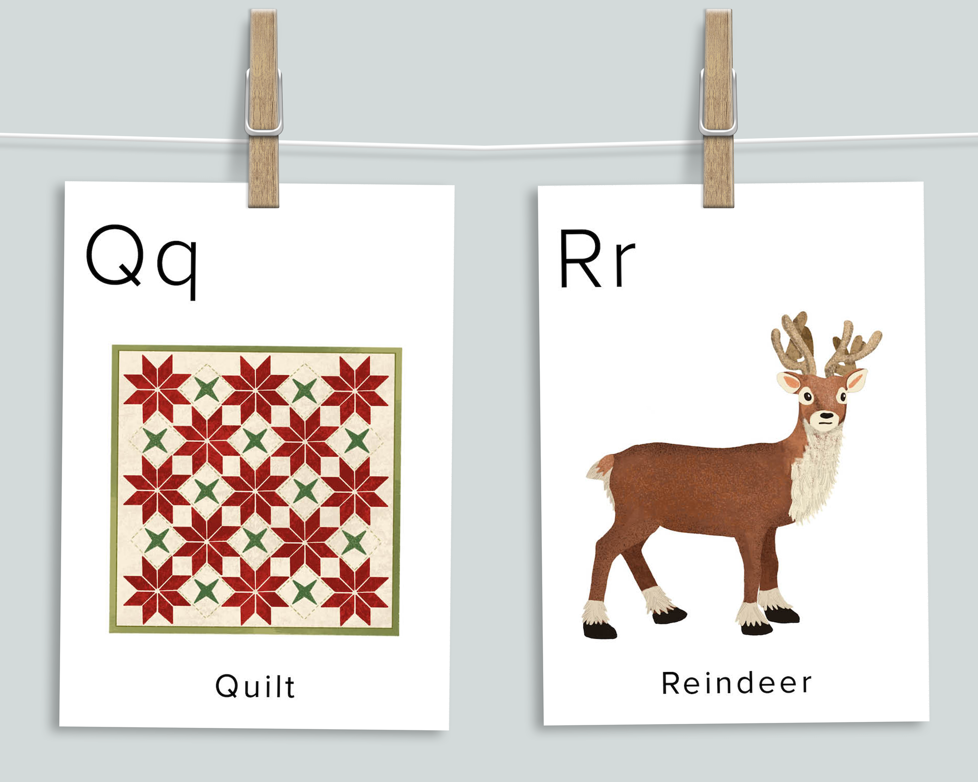 Christmas Alphabet Flashcards – Mornings Together