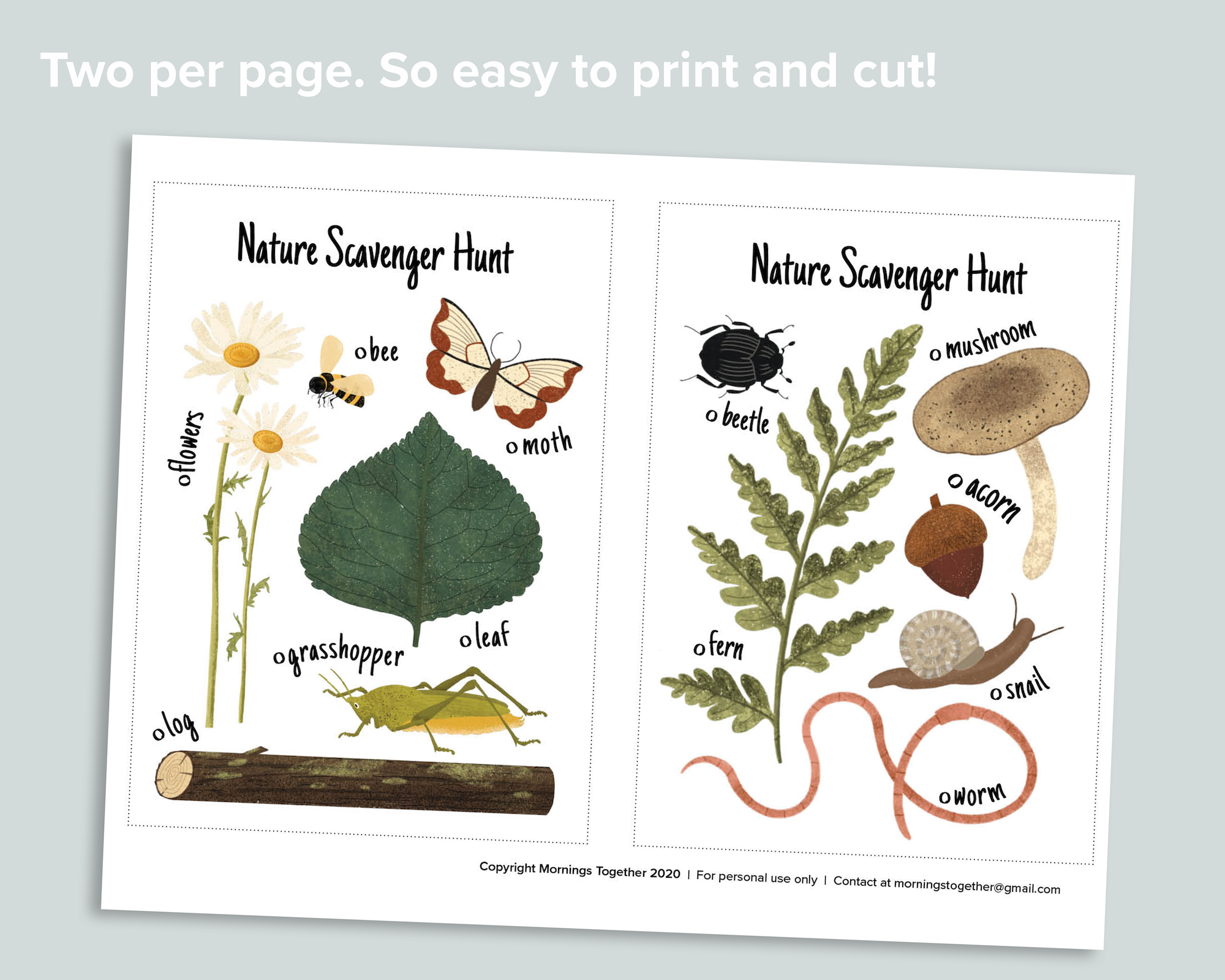 Nature Scavenger Hunt – Mornings Together