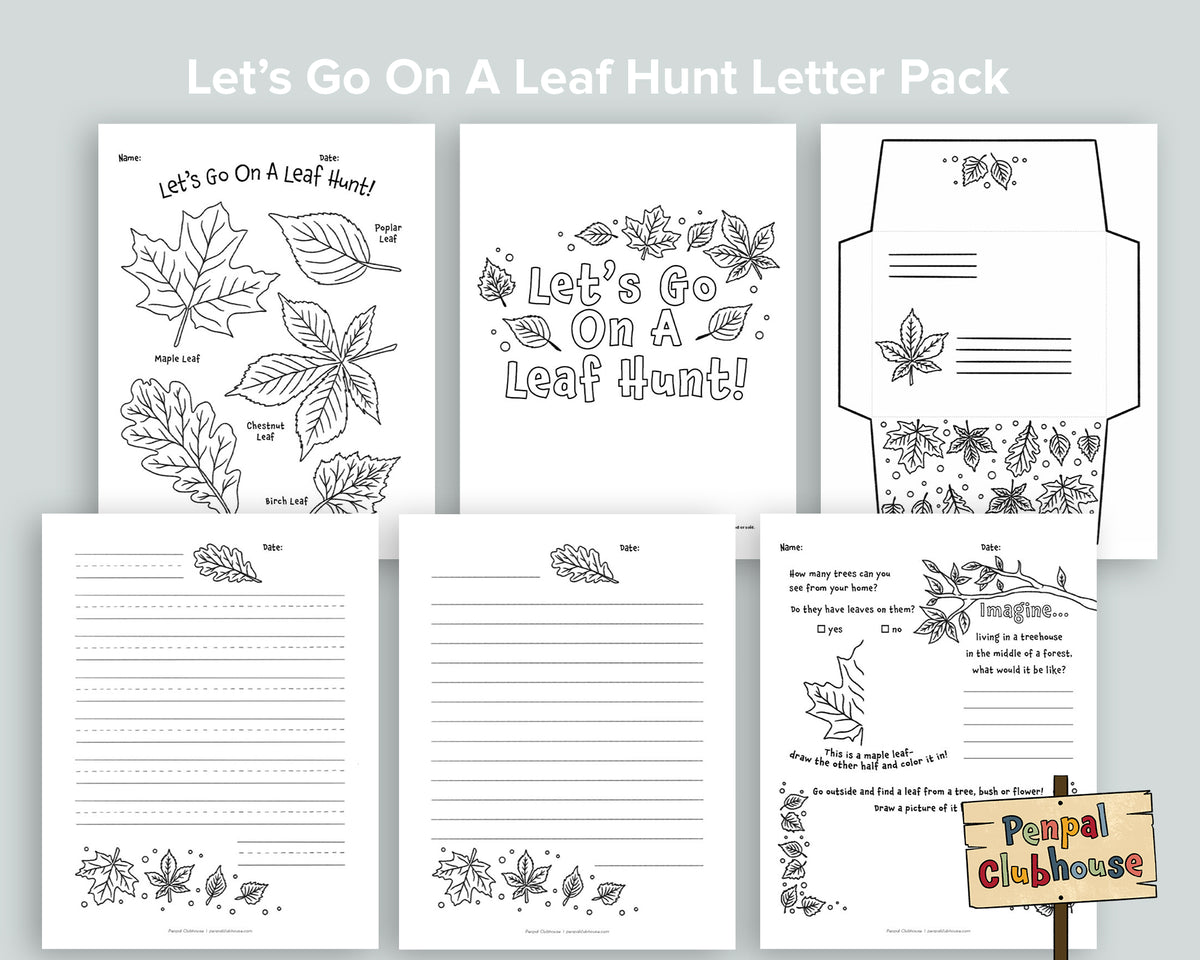 Let's Go on a Leaf Hunt! Letter Pack – Mornings Together