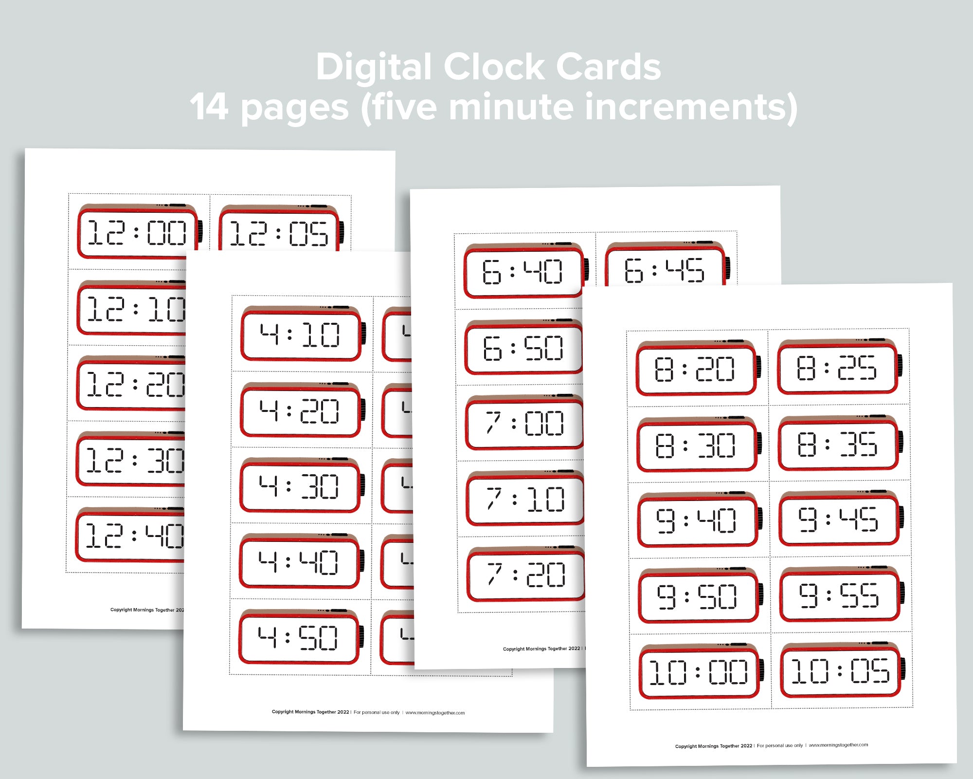Clock Activity Pack – Mornings Together