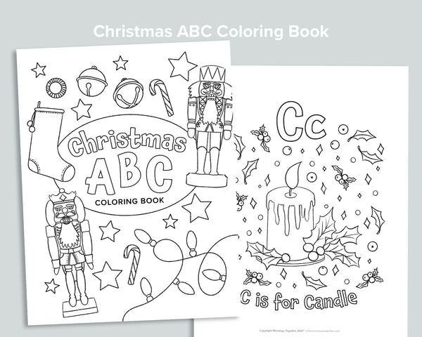 christmas bible alphabet coloring pages