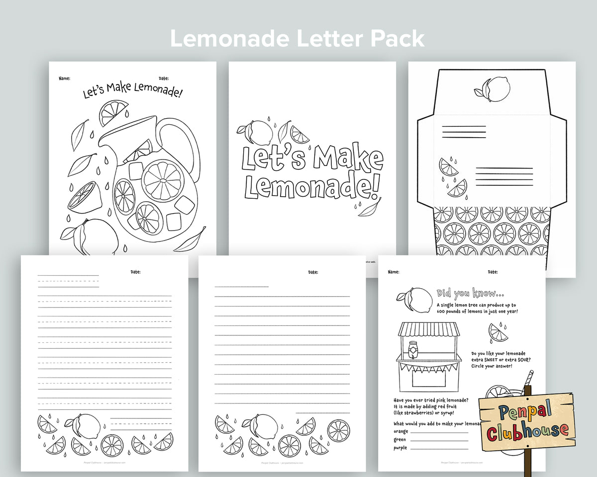 Lemonade Letter Pack – Mornings Together