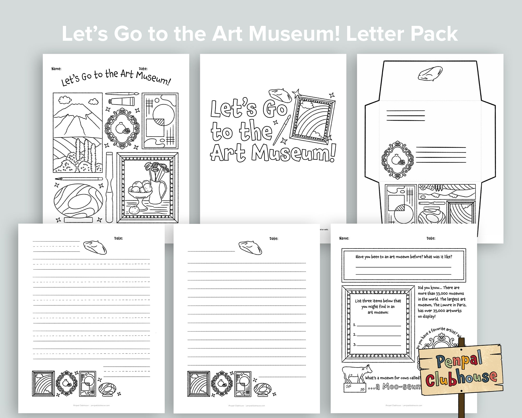 Art Museum Letter Pack – Mornings Together