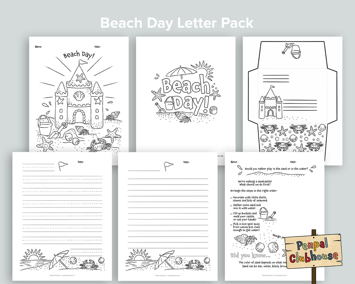 Beach Day Letter Pack – Mornings Together