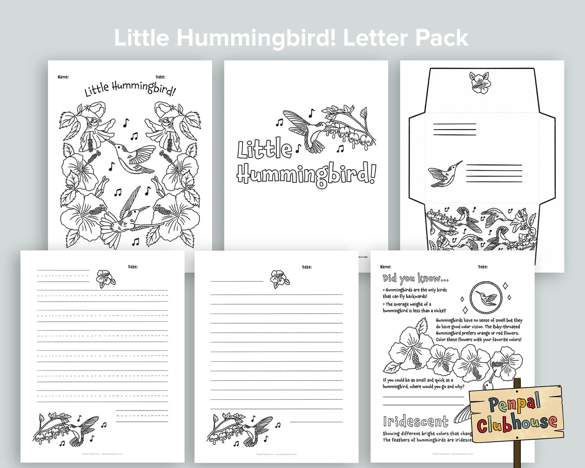 Little Hummingbird Letter Pack – Mornings Together