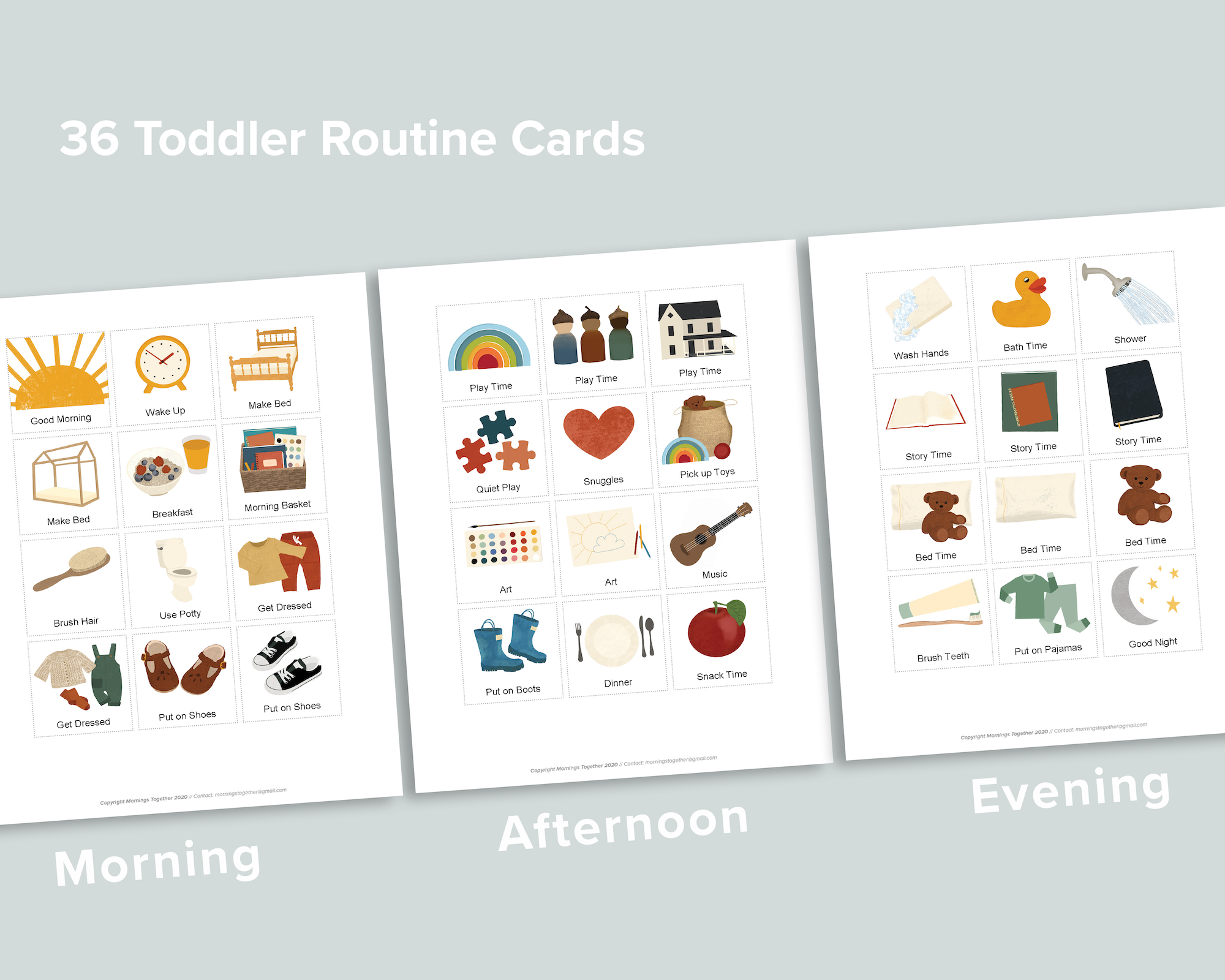 Editable Daily Rhythm Cards – Mornings Together