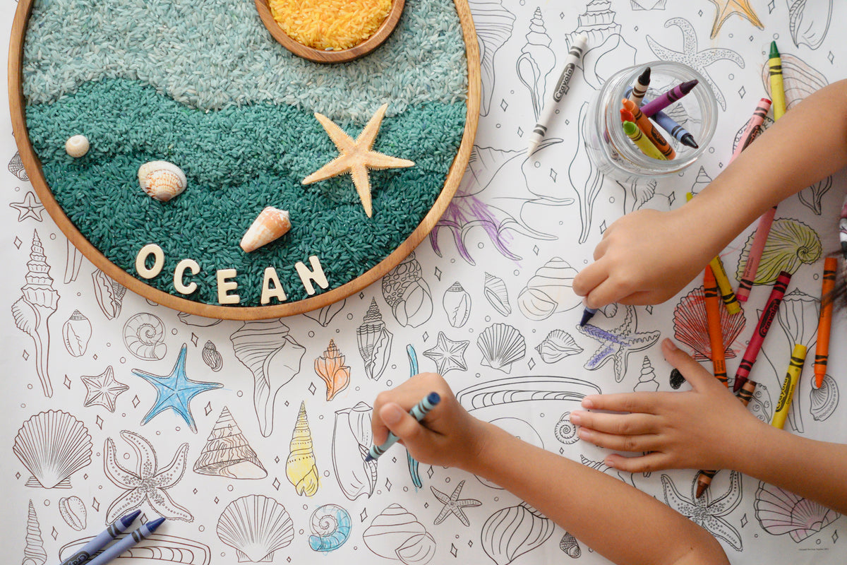 Shell Giant Coloring Poster – Mornings Together