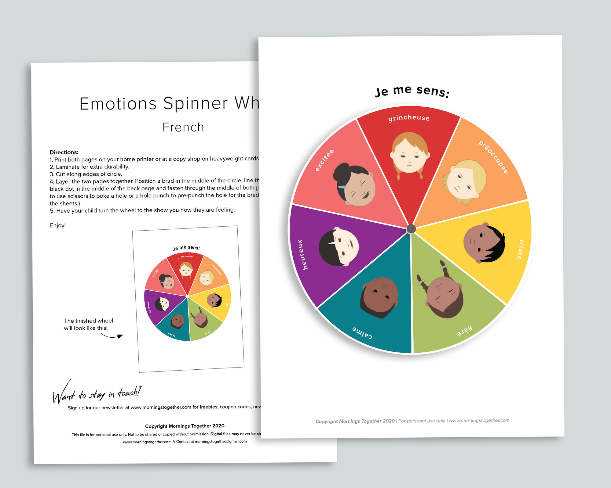 Emotions Wheel For Kids