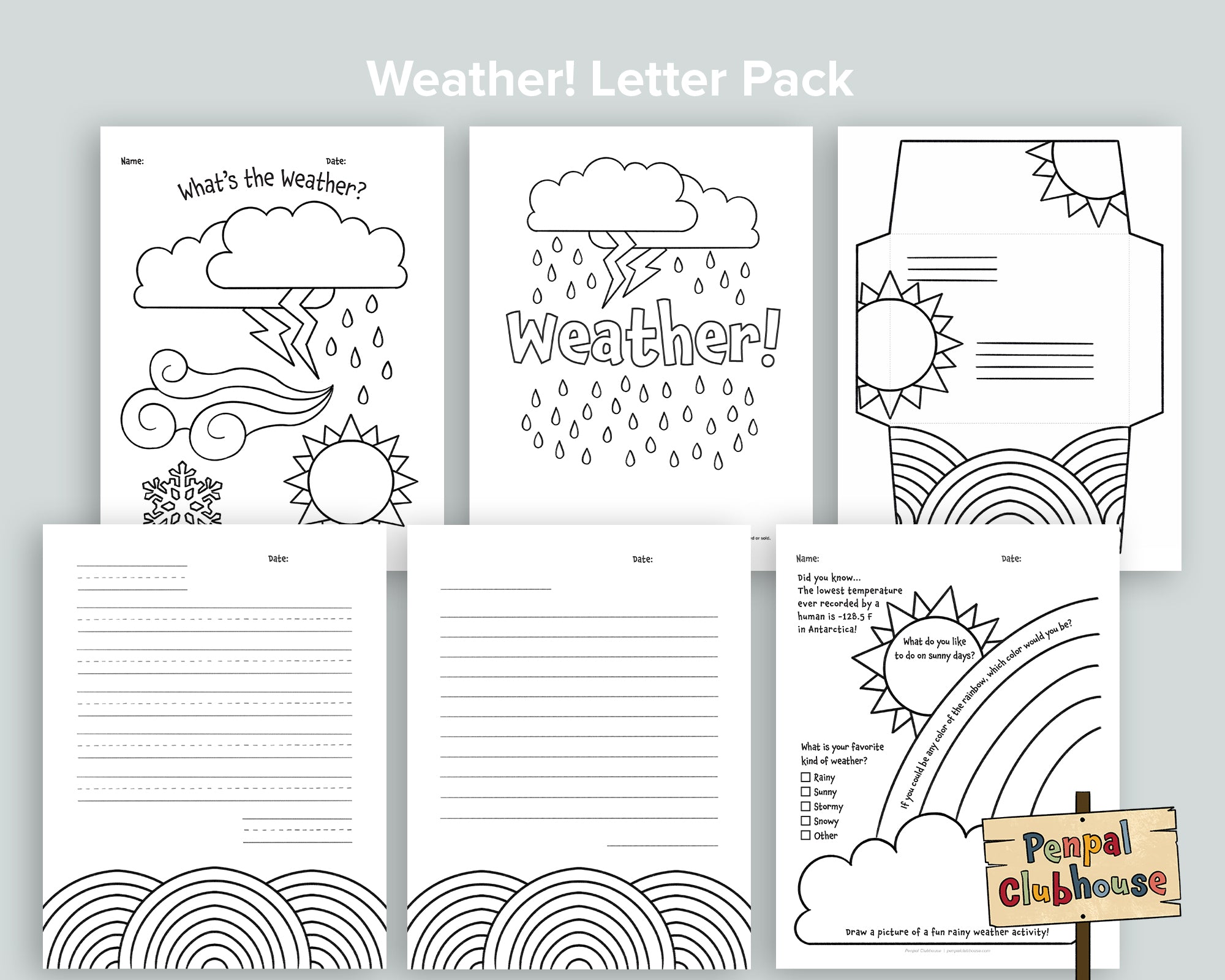 Weather Letter Pack – Mornings Together