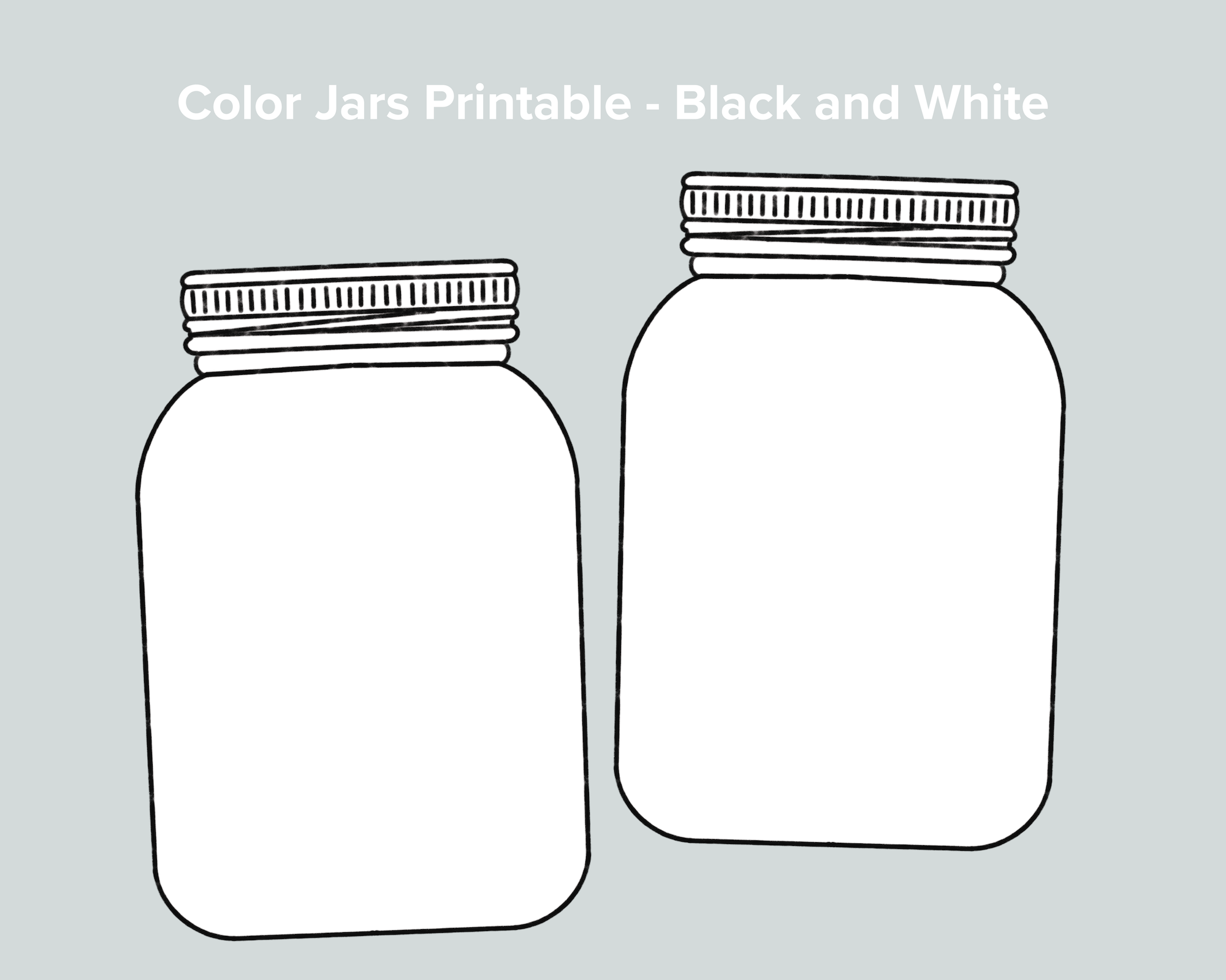 jar coloring picture